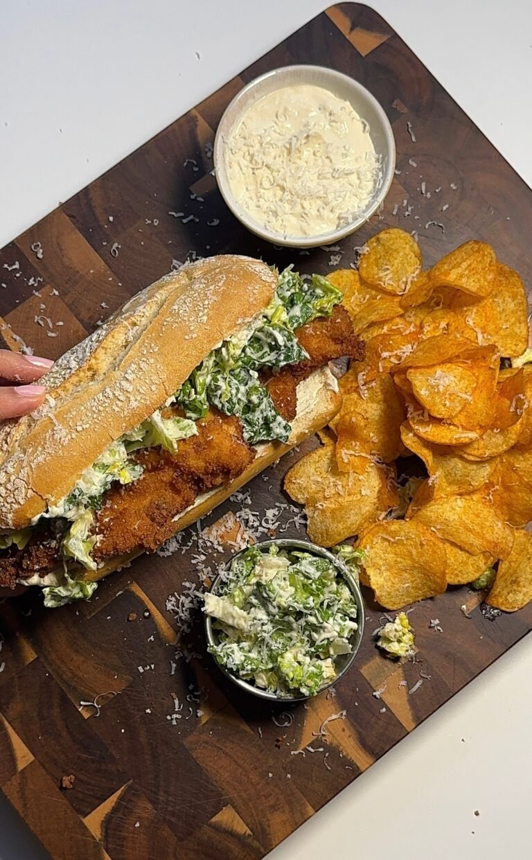 Crispy Chicken Caesar Sandwich - Ashu Loves To Cook